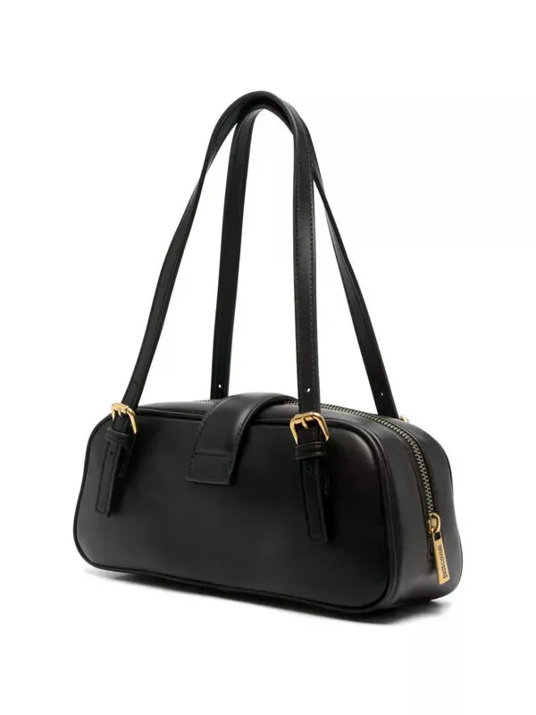 Just Cavalli Snake Plaque Buckle Detail Tote Bag - Black