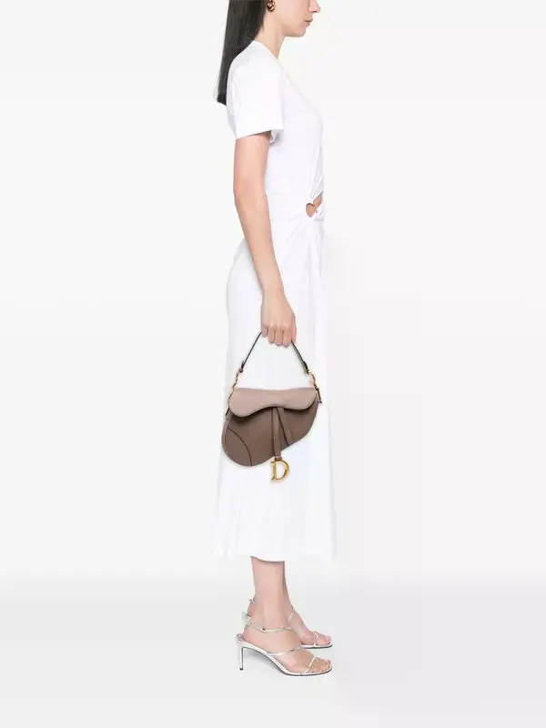 Dior 2022 Grained Calfskin Saddle Bag Shoulder Bag