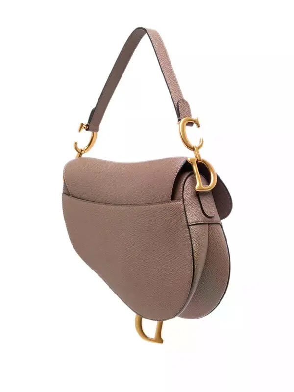 Dior 2022 Grained Calfskin Saddle Bag Shoulder Bag