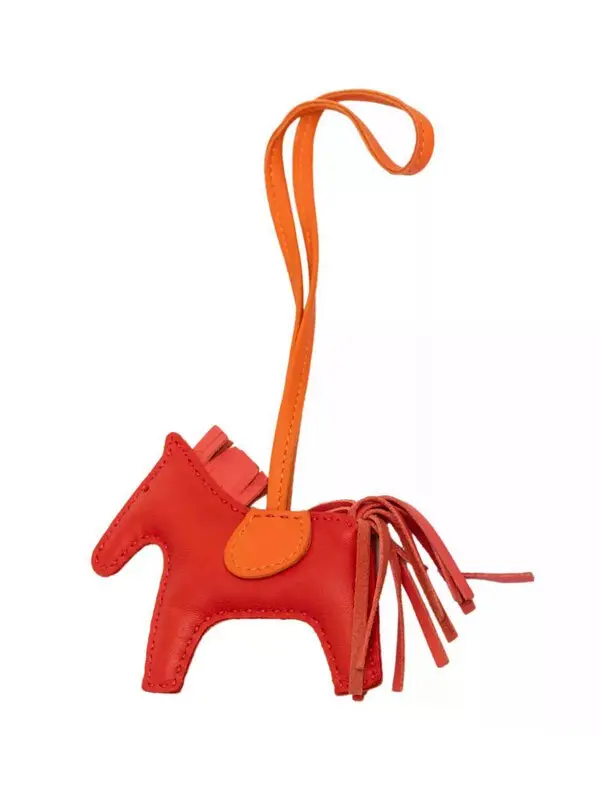 Hermès 2005-2018 Milo Lambskin Grigri Rodeo Bag Charm Pm Key Chain - Red