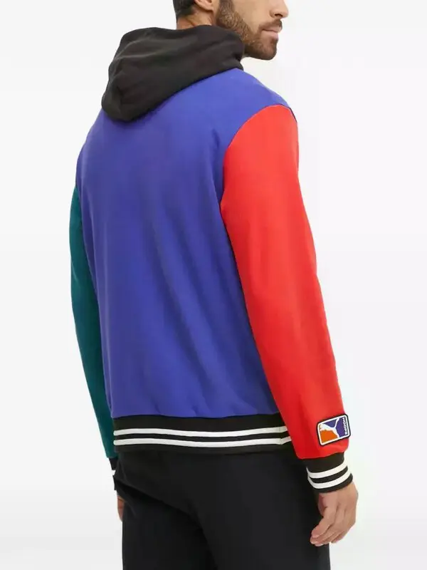 PUMA Colour-block Graphic-print Hoodie