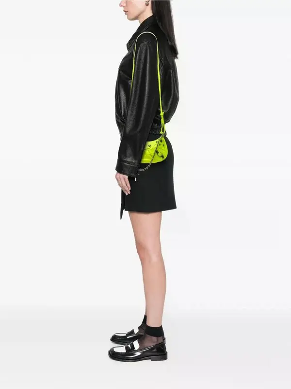 Balenciaga 2022 Mini Lambskin Motocross Le Cagole Satchel - Yellow