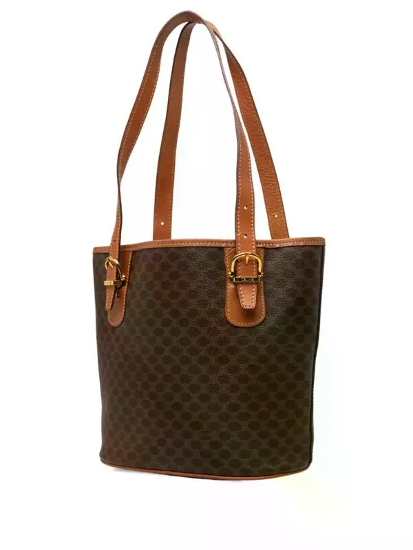 Celine 1994 Macadam Coated Canvas Tote Bag