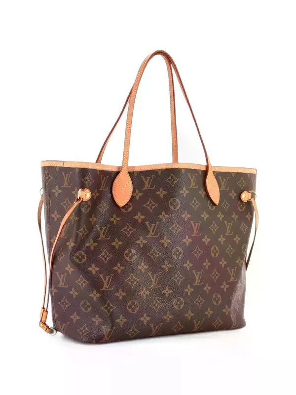 LOUIS VUITTON Neverfull Monogram Tote Bag - Brown
