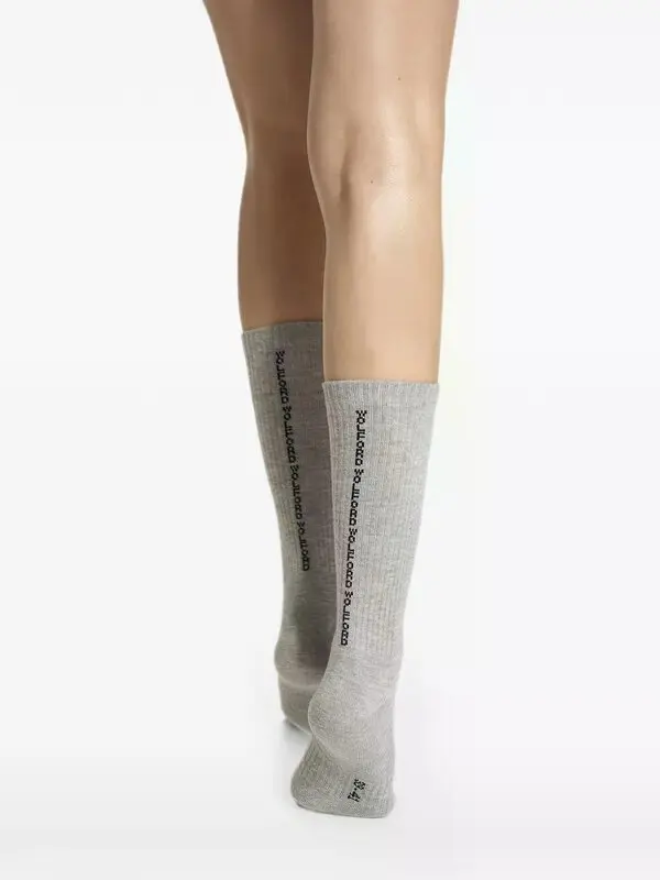 Wolford Logo-print Ribbed-knit Socks