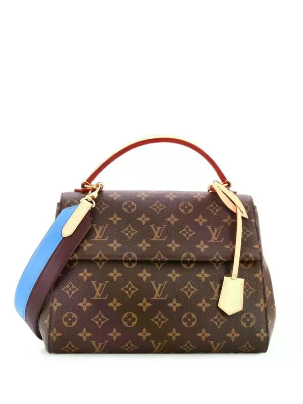 LOUIS VUITTON Cluny Top Handle Bag Monogram Canvas Mm Shoulder Bag - Brown