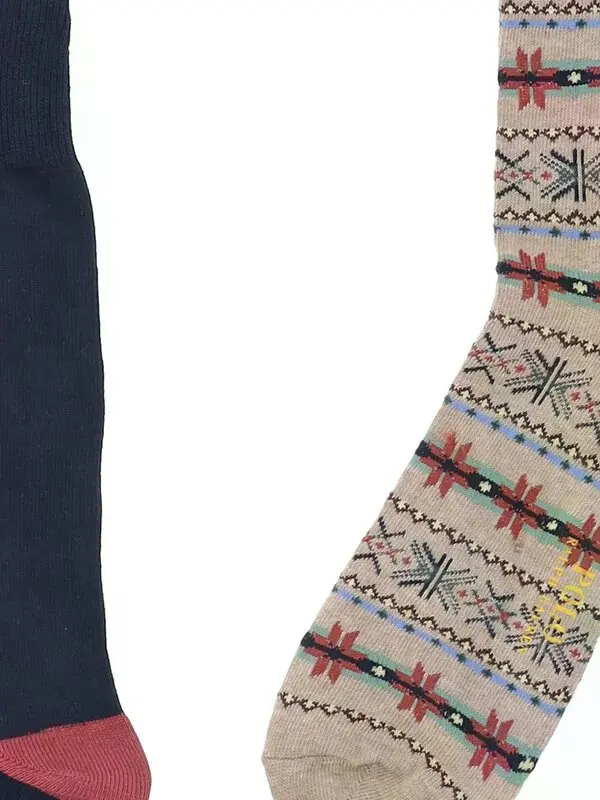 Polo Ralph Lauren Polo Bear Fair Isle-knit Socks - Neutrals