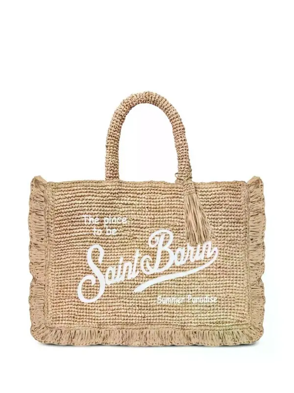 MC2 SAINT BARTH Mini Volant Fringed Tote Bag