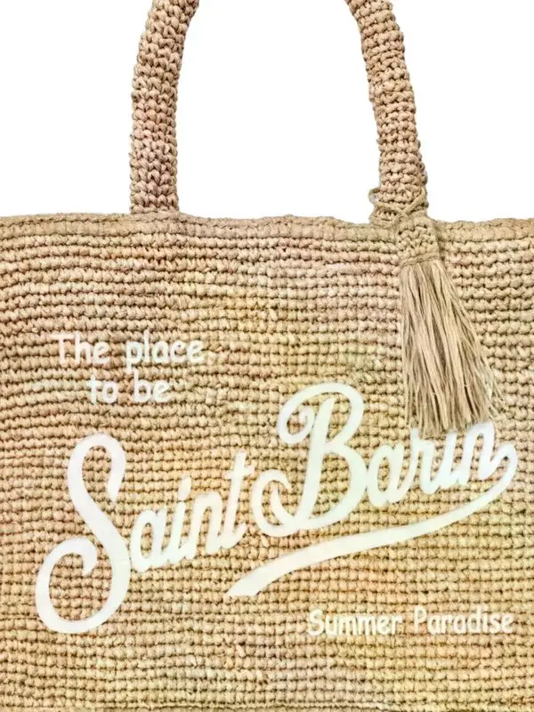 MC2 SAINT BARTH Mini Volant Fringed Tote Bag