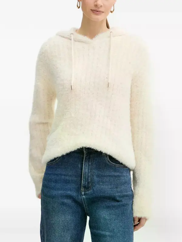 MORGAN Drawstring-hood Sweater