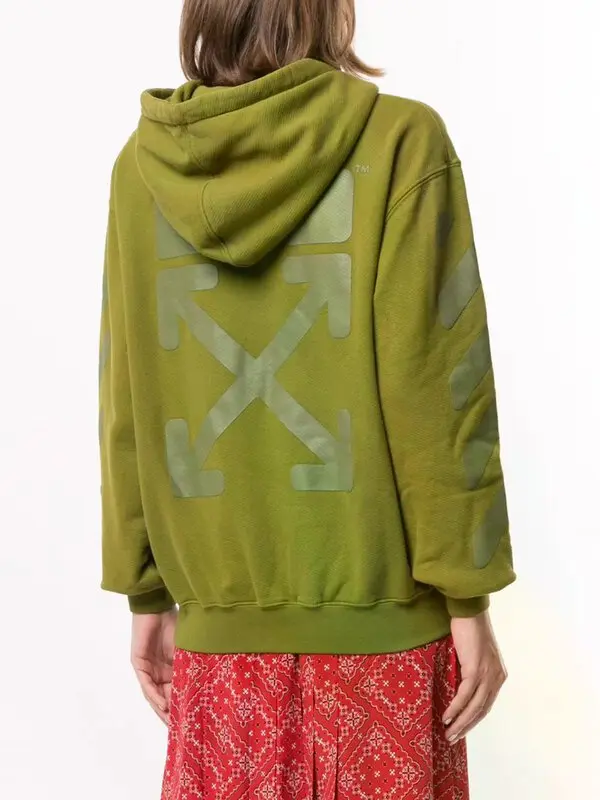Off-White Printed Drawstring Hoodie