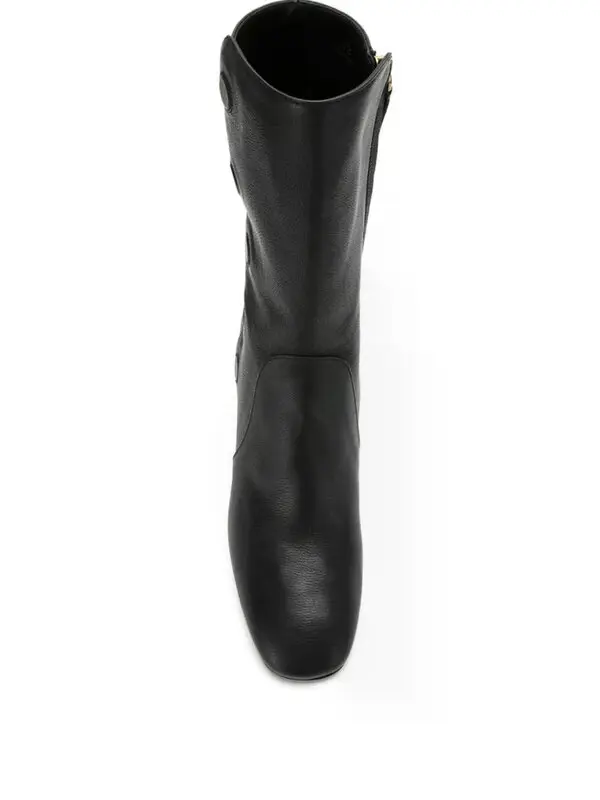 TOD'S Button-detail Block-heel Ankle Boots