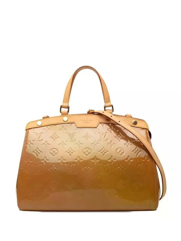 LOUIS VUITTON 2012 Monogram Vernis Brea Satchel - Neutrals