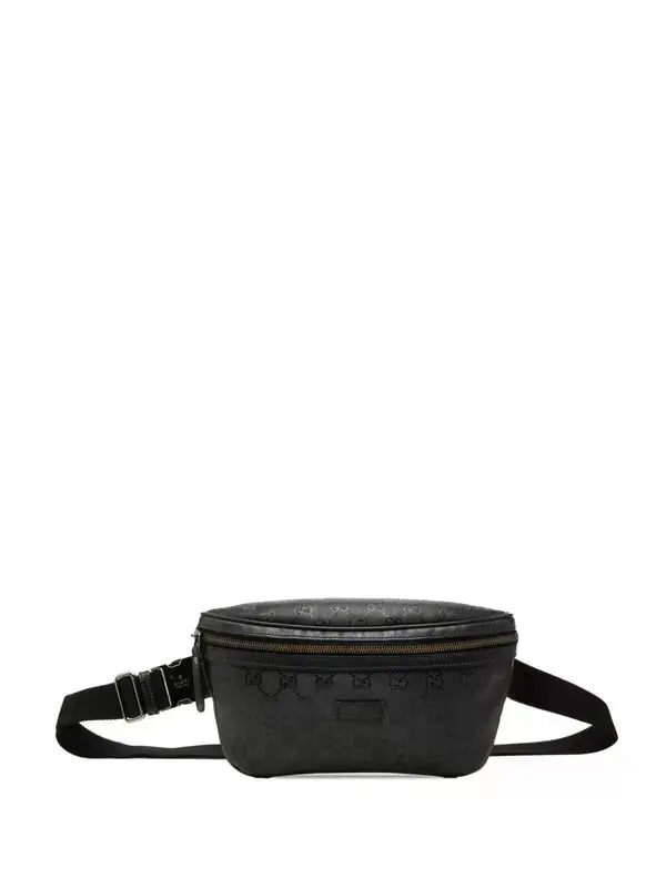 Gucci 2000-2015 Gg Imprime Belt Bag - Black