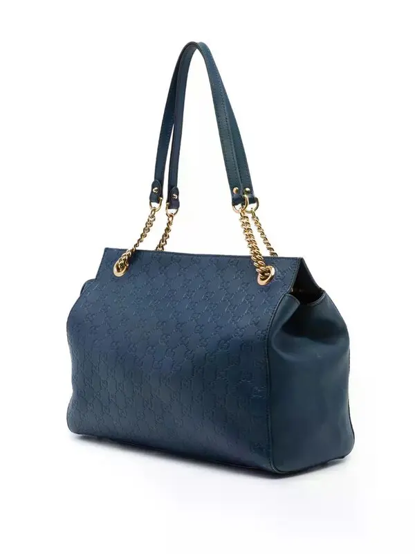 Gucci 2016-2026 Medium Guccissima Soft Signature Tote Bag