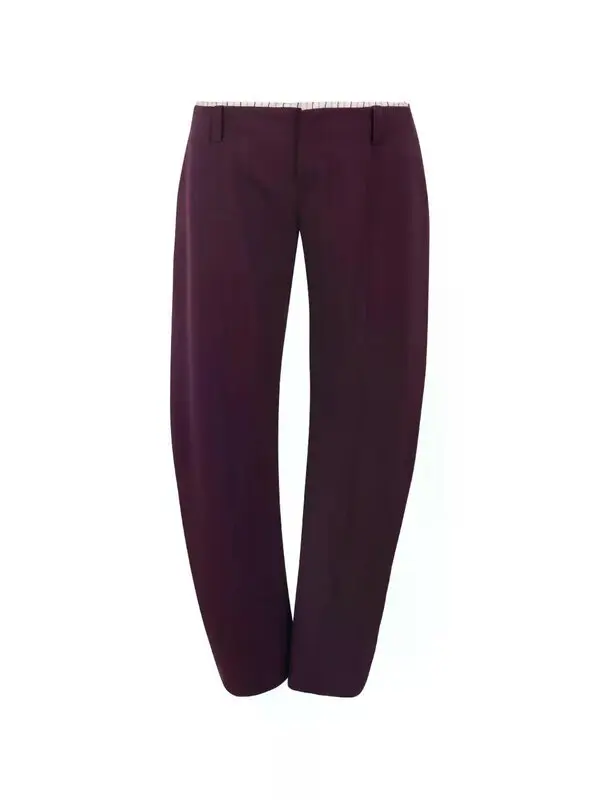 SSHEENA Pressed-crease Tailored Trousers - Purple