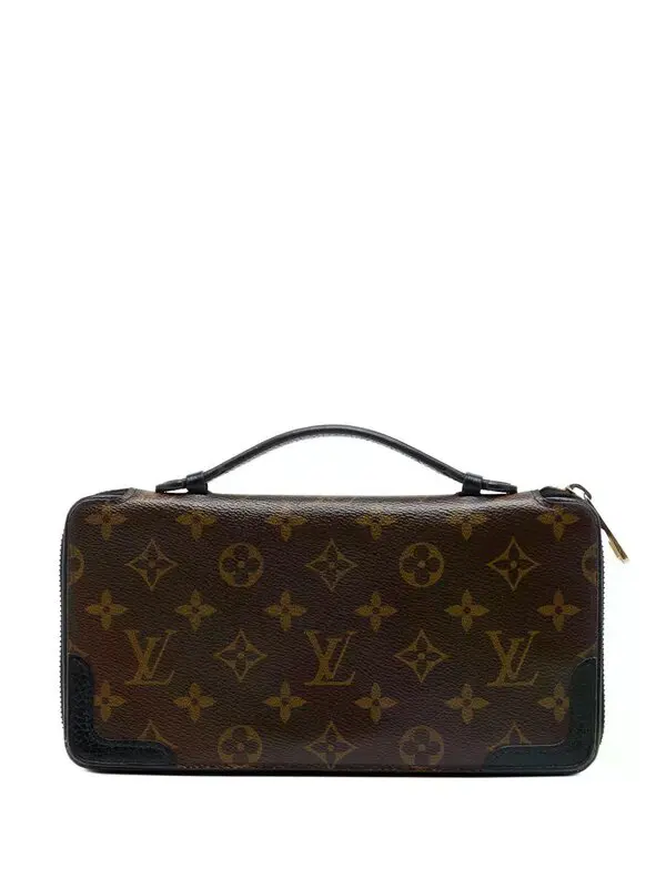 LOUIS VUITTON 2015 Monogram Daily Organizer Long Wallets - Brown