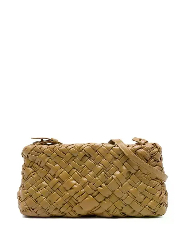 Bottega Veneta 2012-2026 Nappa Intrecciato Kalimero Cha Cha Shoulder Bag - Brown