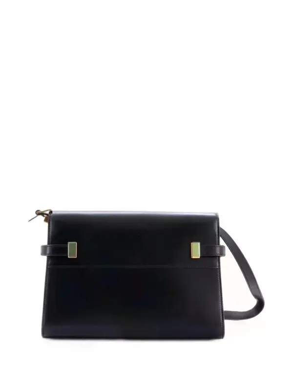 Saint Laurent Manhattan Leather Small Shoulder Bag - Black
