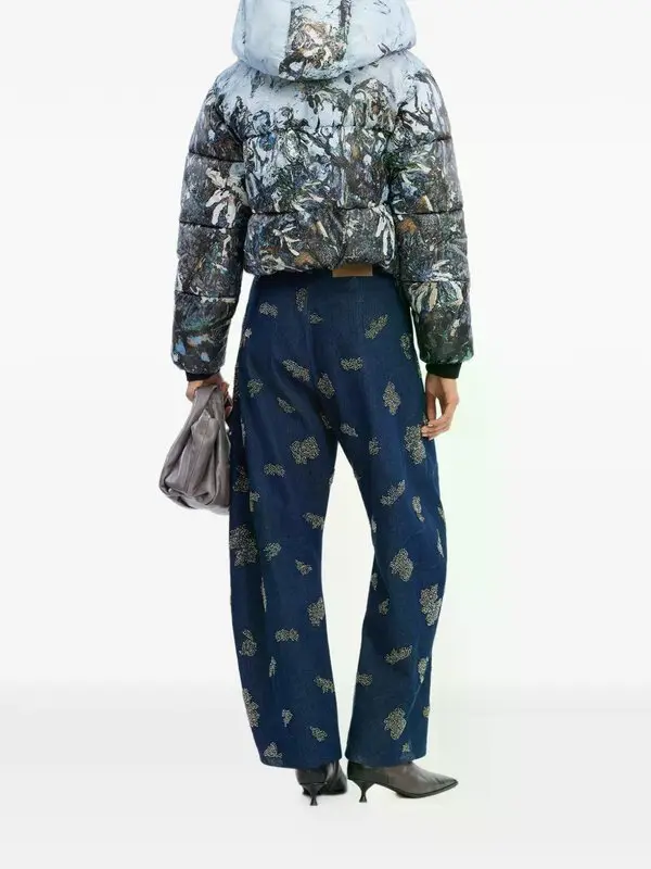Munthe Graphic-print Quilted Coat