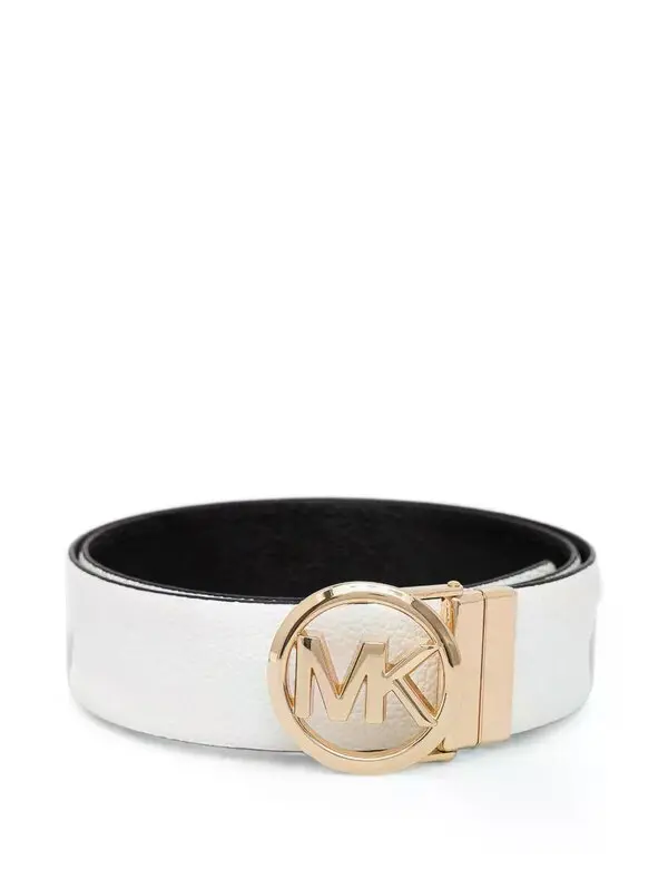 Michael Kors Logo-plaque Reversible Belt - White