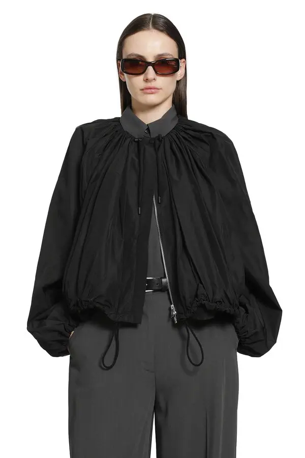 TOTEME Gathered Parachute Jacket - Black