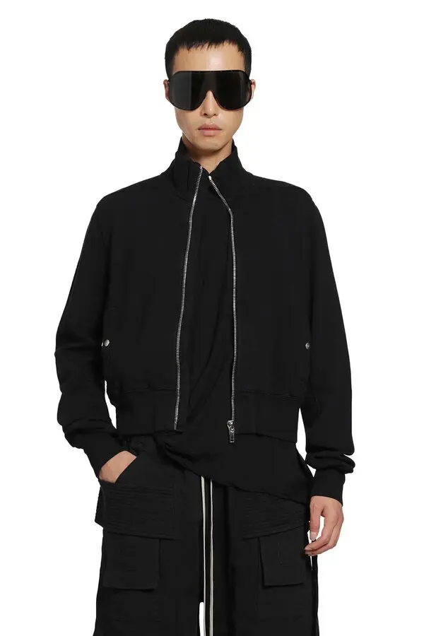 Rick Owens Tower Rev Track Jkt - Black