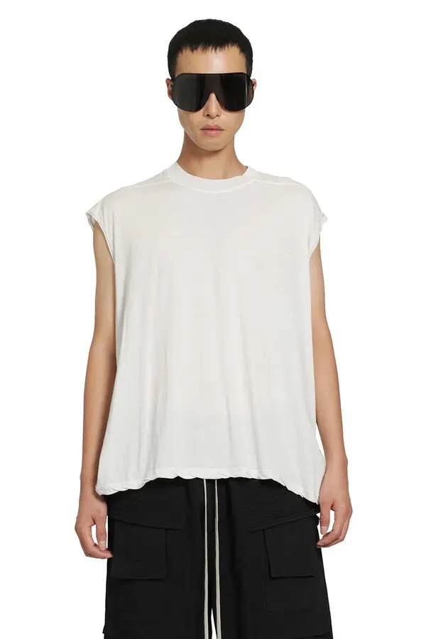 Rick Owens Tower Cropped Tarp T - White