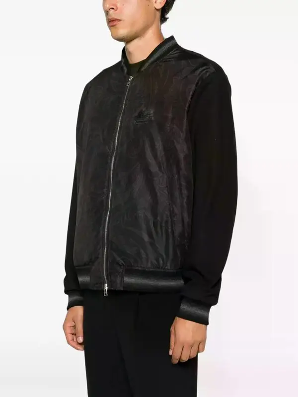 Etro Paisley-print Panelled Bomber Jacket