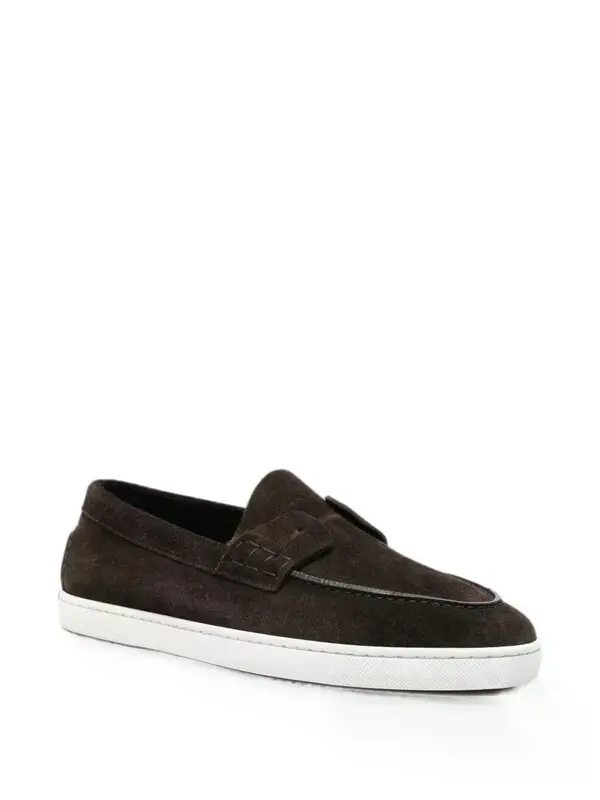CHRISTIAN LOUBOUTIN Chambeliboat Appliqué Loafers - Brown