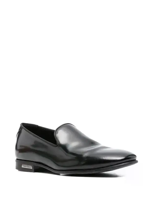 JIMMY CHOO Thame Round-toe Loafers