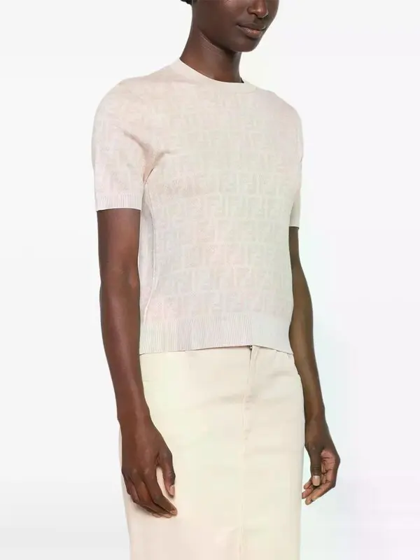 Fendi Ff-monogram Wool T-shirt