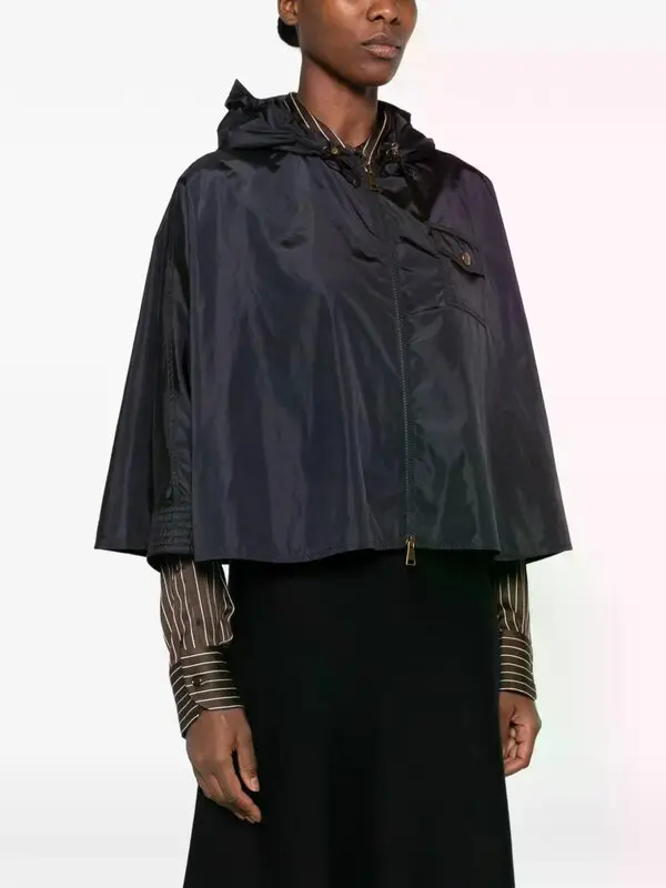 Moncler Hooded Logo-patch Cape