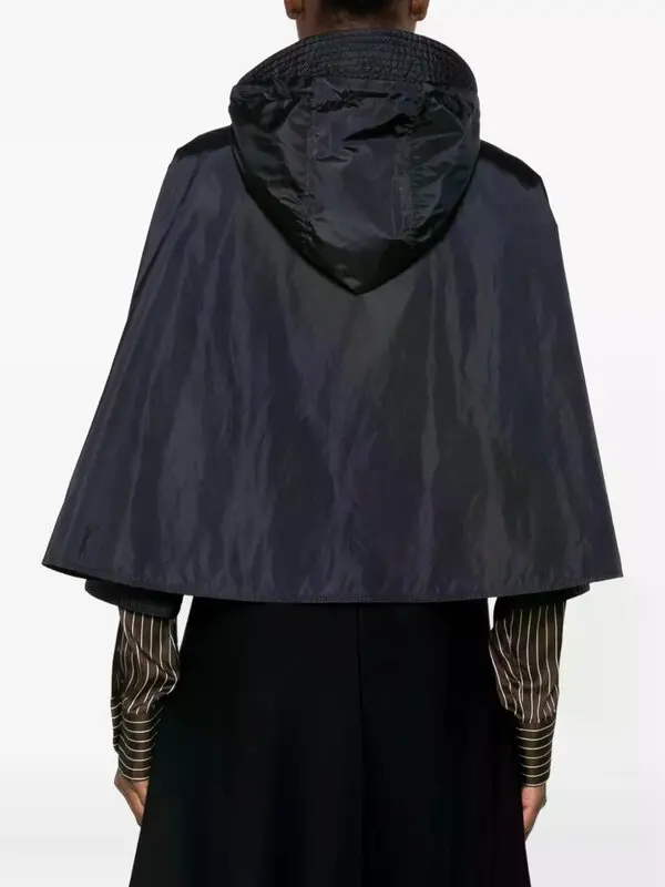 Moncler Hooded Logo-patch Cape