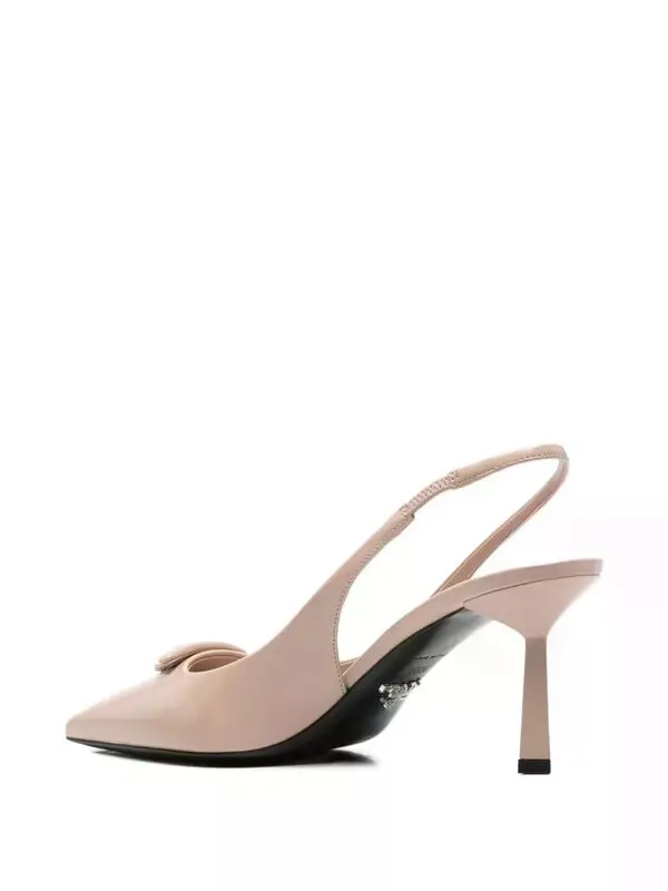 Prada Logo-plaque Slingback Pumps