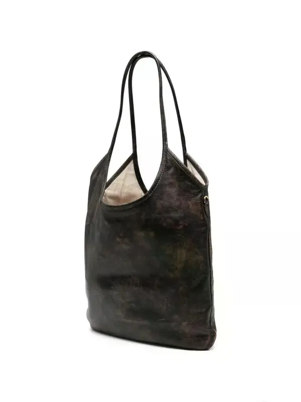 Miu Miu Ivy Logo-appliqué Leather Tote Bag
