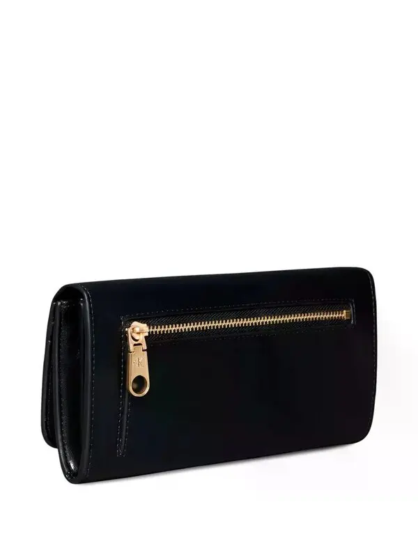 Calvin Klein Large Monogram Logo-plaque Foldover Wallet