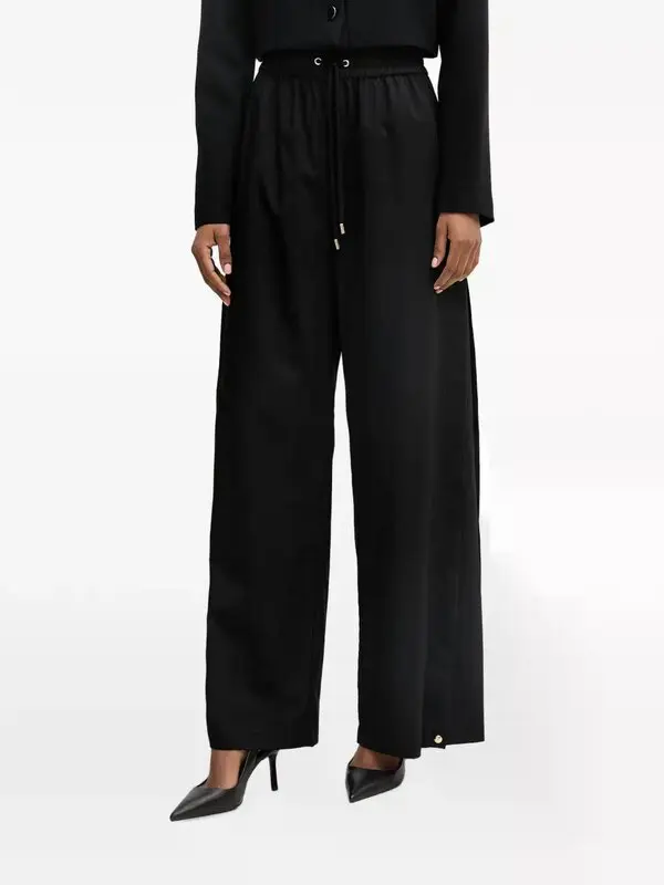 Liu Jo Trousers With Slit Details - Black