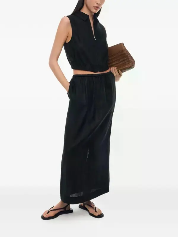 12 STOREEZ Bessette Drawstring-waist Maxi Skirt