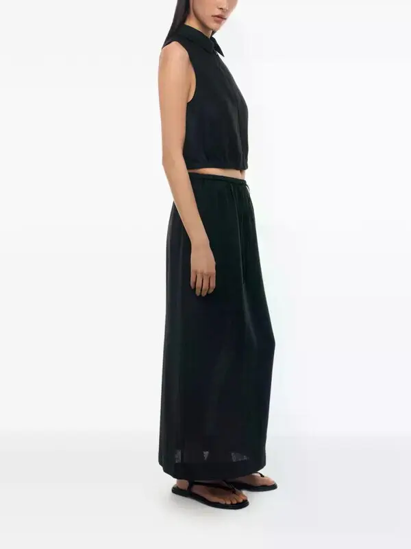 12 STOREEZ Bessette Drawstring-waist Maxi Skirt