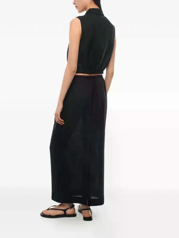 12 STOREEZ Bessette Drawstring-waist Maxi Skirt