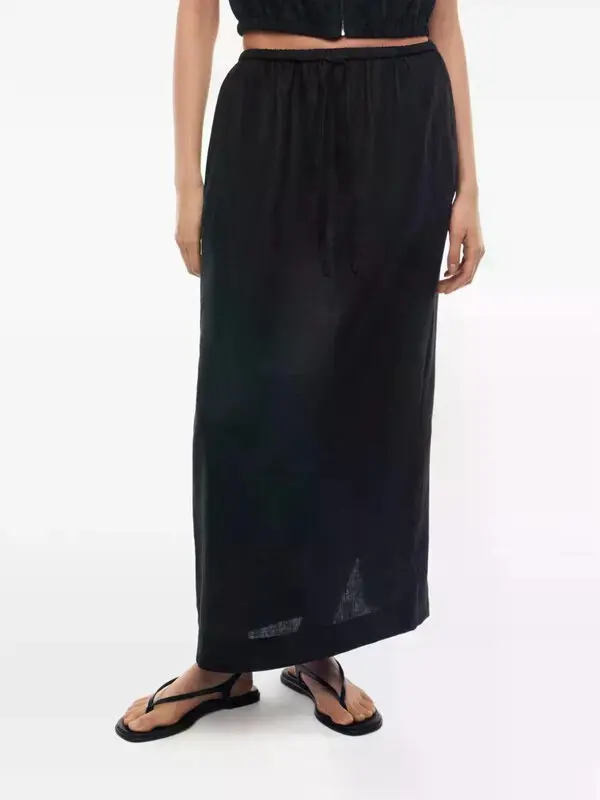 12 STOREEZ Bessette Drawstring-waist Maxi Skirt