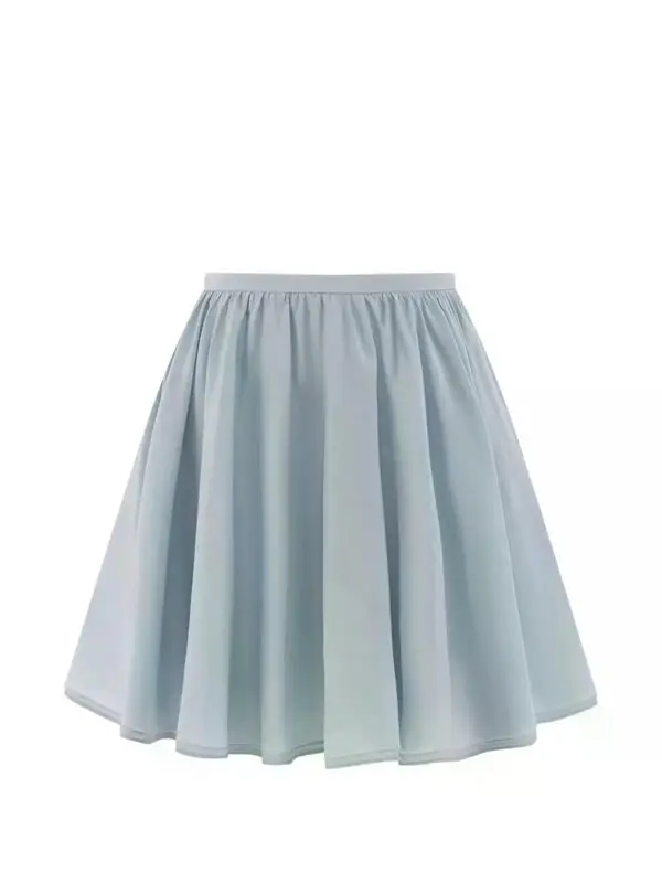 12 STOREEZ Orchard Gathered Mini Skirt - Blue