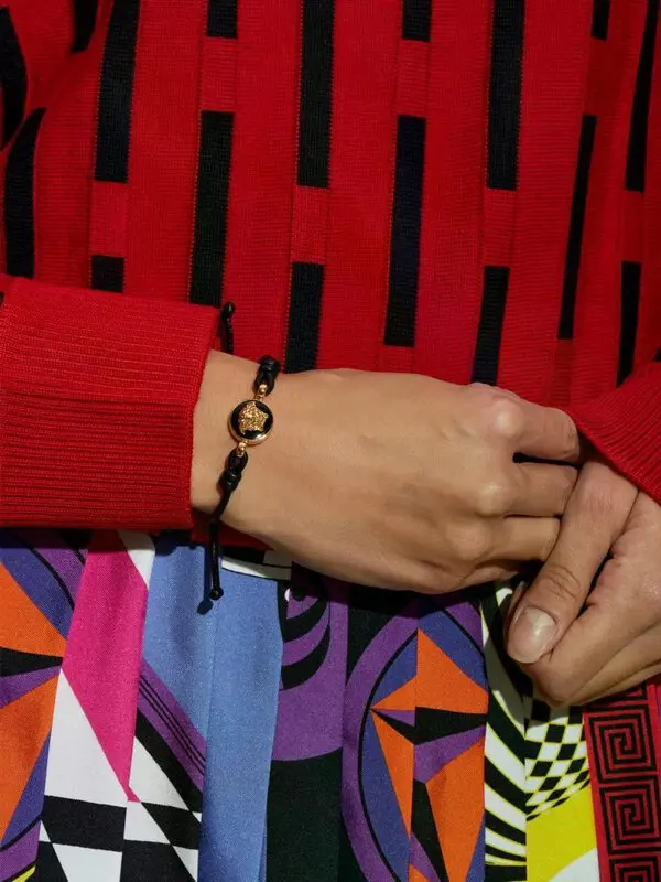 Versace Medusa Leather Bracelet - Gold