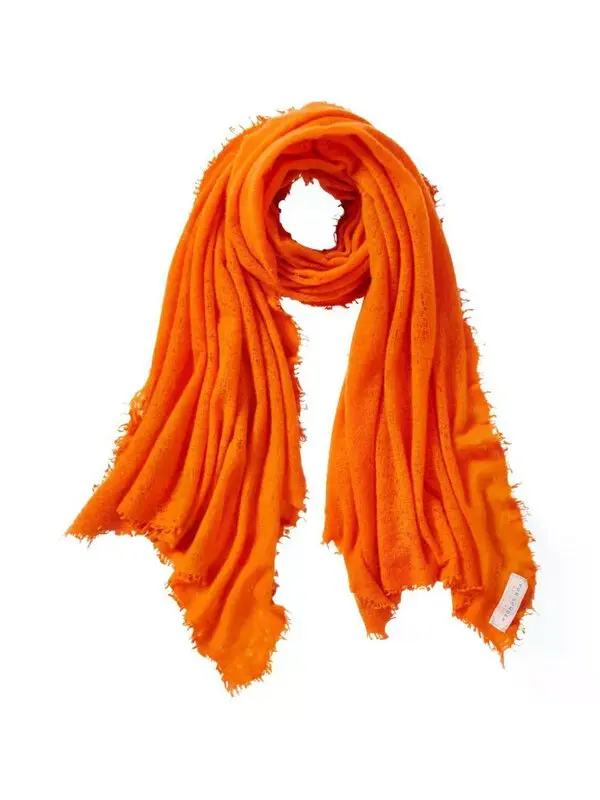 HIMALAYA CLOTHING Fringed-edge Scarf