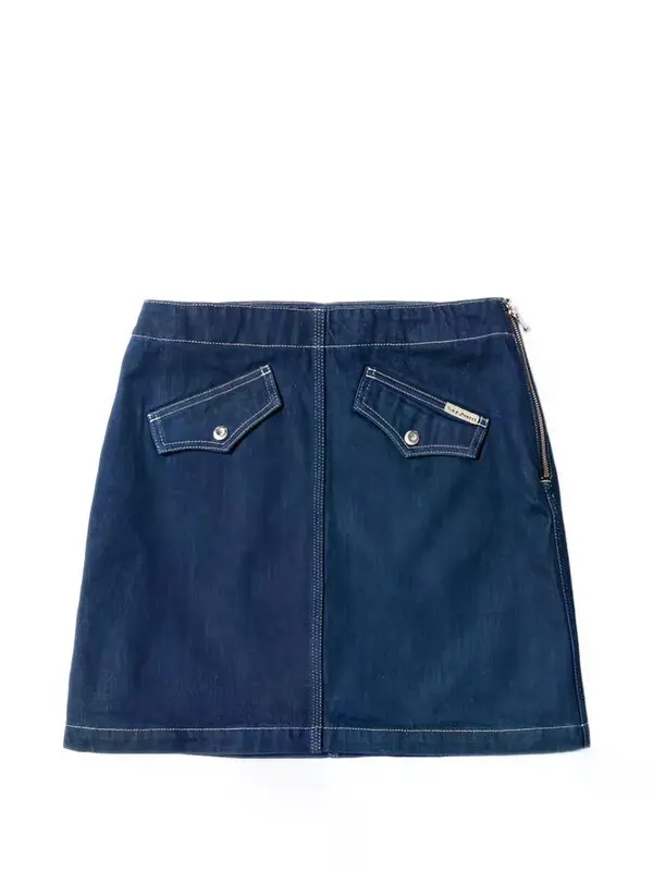 Nudie Jeans Elvy Western Denim Mini Skirt