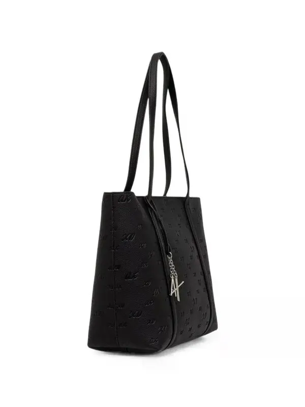 Armani Exchange Embossed Logo Tote Bag