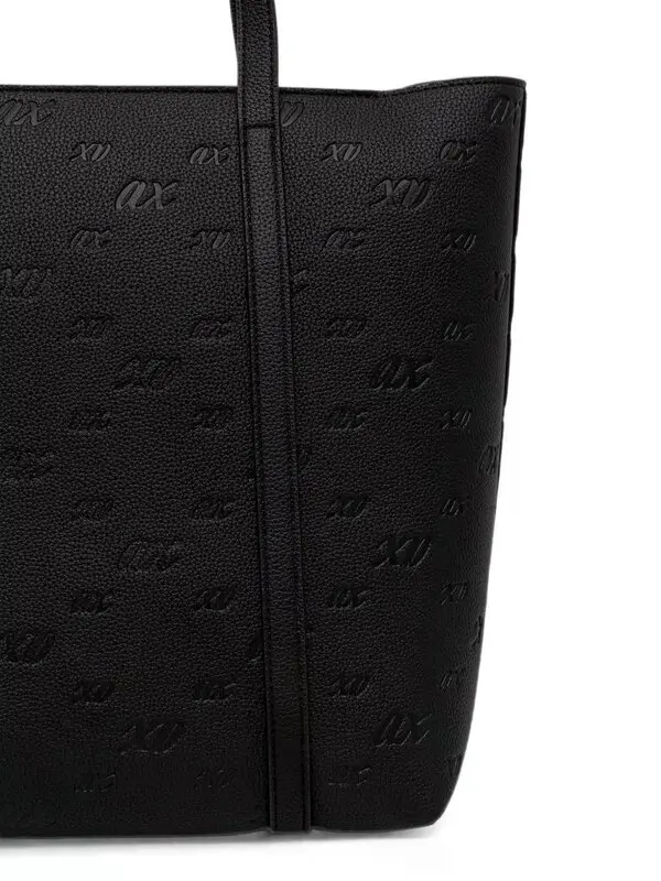 Armani Exchange Embossed Logo Tote Bag