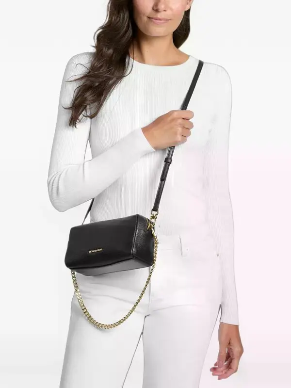Michael Kors Bryant Small Pebbled Leather Crossbody Bag - Black
