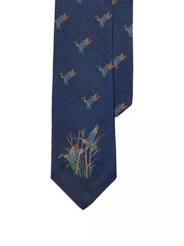 Polo Ralph Lauren Graduate Mallard Silk Neck Tie - Blue